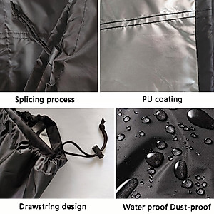 Round Garden Furniture Covers 43x28in, Protects the Furniture From Damage, Waterproof, 420D Patio Furniture Protector Cover, for Outdoor Furniture, Patio Table