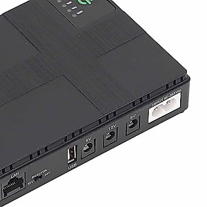 10400mAh POE UPS Battery Backup Power Supply 5V 9V 12V 2A Mini Uninterruptible 85V to 265V (US Plug)