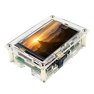 DIGISHUO 3.5 Inch HDMI LCD Screen for Raspberry Pi 4B 3B 2B | Display 480x320 Screen | with Dedicated Transparent Case |HDMI| Pen | Disc