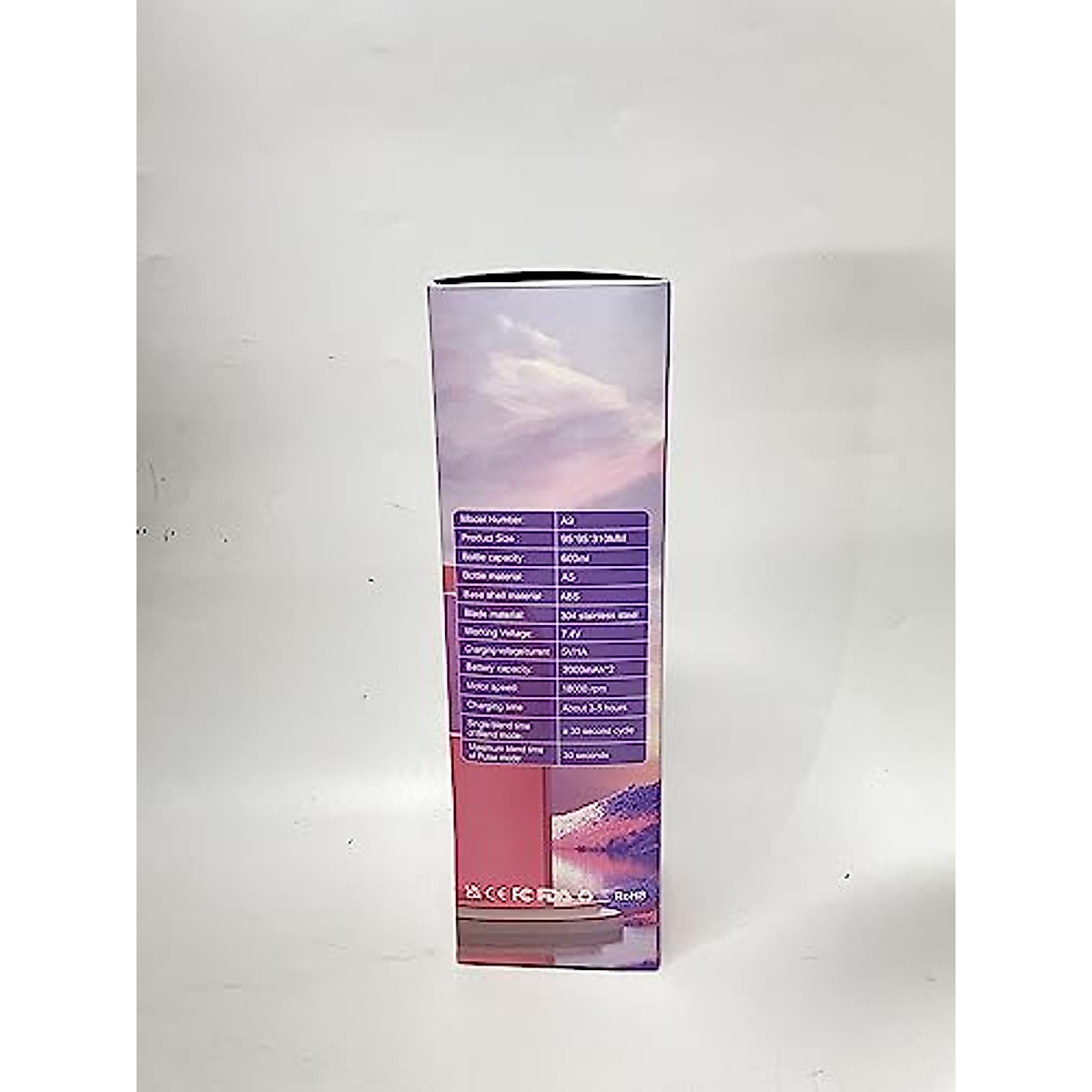 20 Oz Portable Blender for Shakes and Smoothies,4000mAh Electric Juicer, 270W Motor Smoothie Blender with BPA-Free & IP67 Waterproof, USB Fresh Juice Blender with 2 Mixing Modes for Travel, Gym, Black