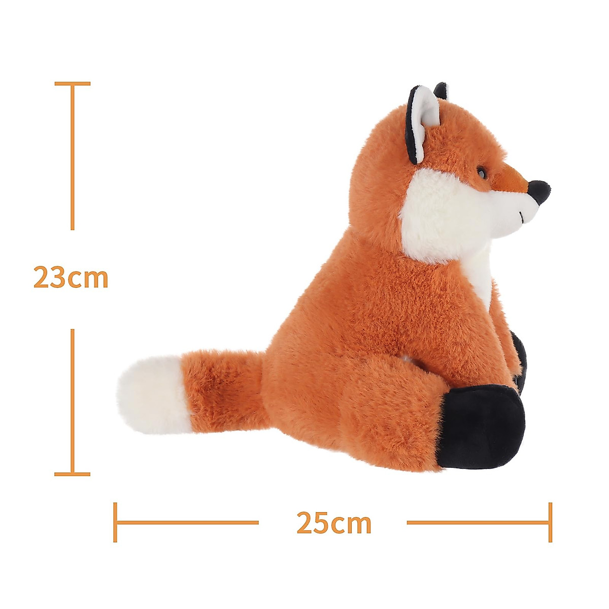 Apricot Lamb Toys Plush Fox Stuffed Animal Soft Cuddly Perfect for Girls Boys (Yellow Fox, 9 Inches)