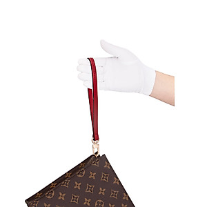 Hands-Free Wristlet Replacement Strap for Pochette Wallet and Clutch (red)