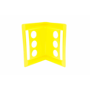 Mytee Products Flatbed Edge Protectors Kit - 20 Pack Yellow Plastic Corner Protectors (4" x 6") & 20 Pack Blue Plastic Corner Protectors (4" x 10") with Carrying Bag