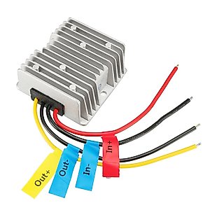 uxcell Power Voltage Converter DC12V Up to DC19V 8A 152W Waterproof Voltage Convert Transformer
