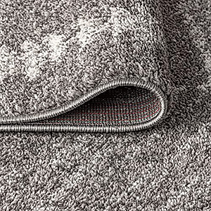 JONATHAN Y MOH203C-8 Zaina Moroccan Beni Souk Indoor Farmhouse Area-Rug Bohemian Minimalistic Geometric Easy-Cleaning Bedroom Kitchen Living Room Non Shedding, 8 X 10, Gray,Cream