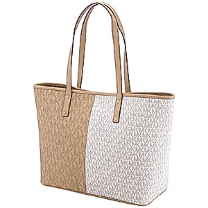 Michael Kors Carter Large Open Tote Vanilla Multi 2 One Size