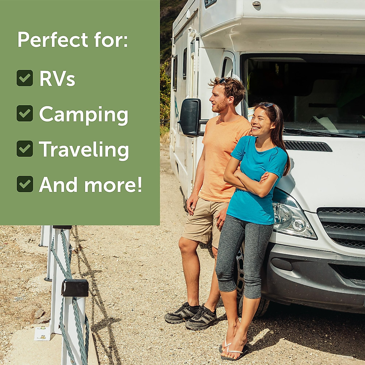 Portable Laundry Washing Machine - Great for Travel, Camping, and RVs - Mini Compact Washer for Delicate Fabrics and Small Loads - Includes Strainer and Handle (Green)