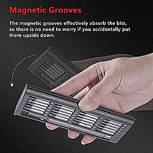 24 in 1 Precision Screwdriver Set, Multifunction Magnetic Driver Bit Set, Pocket Screwdriver Tool Set, Mini Screwdriver Kit, Repair Tool Kit for Electronics, Tablet, Cellphone