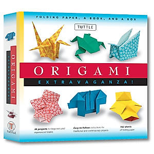 Origami Extravaganza! Folding Paper, a Book, and a Box: Origami Kit Includes Origami Book, 38 Fun Projects and 162 Origami Papers: Great for Both Kids and Adults