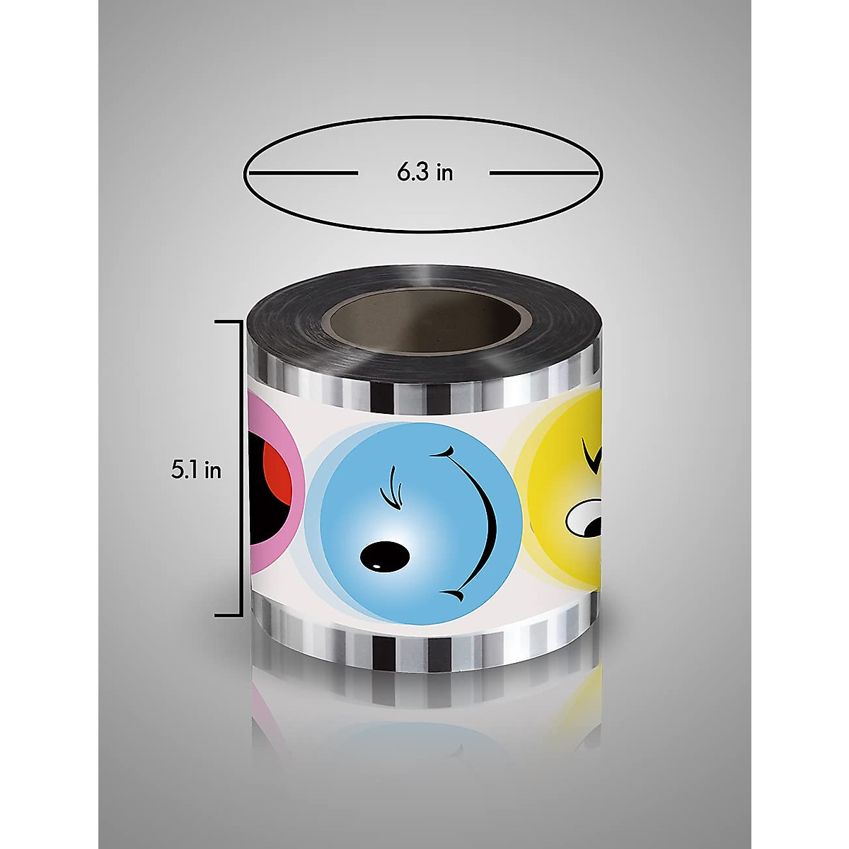 WantJoin Cup Sealing Film Tea Cup Sealing Film Boba Cup Sealer Film 90-105 mm 3000 Cups for PP Plastic and Paper Cups