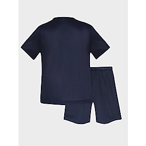 Vopawetty Boys Clothing Sets Athletic Short Sleeve T-Shirt and Shorts Outfit Set Flying Astronaut - 10 Years