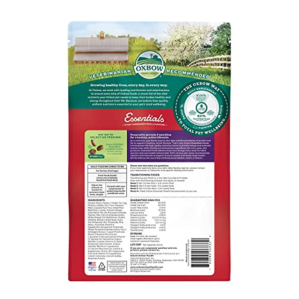 Oxbow Animal Health Essentials Ferret Food - 4 lb