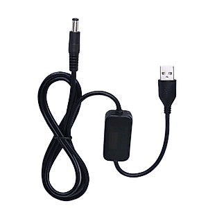 SinLoon 3.28ft USB 5V to DC 12V Converter Step Up Voltage Converter Power Cable,for Camera, Desk lamp, Speakers, Blue Tooth Headset, and Other 5V Devices.(5.5 x 2.1mm)