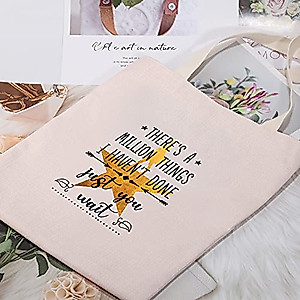 Musical Tote Bag There's a Million Things i Haven't Done But Just You Wait Musical Reusable Tote Bag