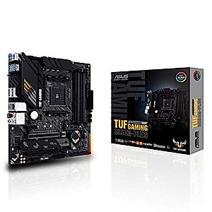 ASUS TUF Gaming B550M-PLUS AMD AM4 (3rd Gen Ryzen™) Micro ATX Gaming Motherboard (PCIe 4.0, 2.5Gb LAN, BIOS Flashback, HDMI 2.1, USB 3.2 Gen 2, Addressable Gen 2 RGB Header and Aura Sync)
