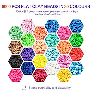JOJANEAS Bracelet Making Kit - 6800 PCS Beads Bracelet Kit Arts and Crafts for Kids - Jewelry Making Kit Crafts for Girls Adults - Bracelet Making Toys Gifts for Girls Teen Girls (48 Grids)