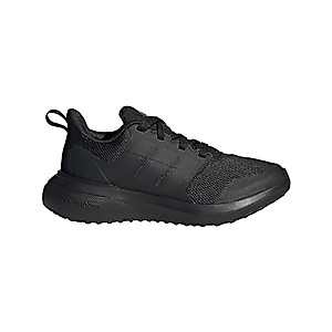 adidas Fortarun 2.0 Running Shoe, Black/Black/Carbon, 4 US Unisex Big Kid