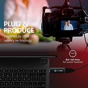UCEC CAM NOVA Video Capture Card, 1080P 4K HDMI Video Capture Card, USB 3.0 Cam Link HDMI Capture Device, Live Broadcast Record via DSLR Camcorder Action Cam Live Stream for MacOS X PC Windows 7 8 10