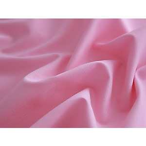 COTTONVILL 20COUNT Cotton Solid Quilting Fabric (10inch Square, 20-Pink Mist)