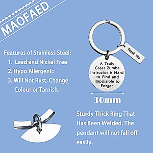 MAOFAED Zumba Instructor Gift Thank You Gift Appreciation Gift For Zumba Teacher
