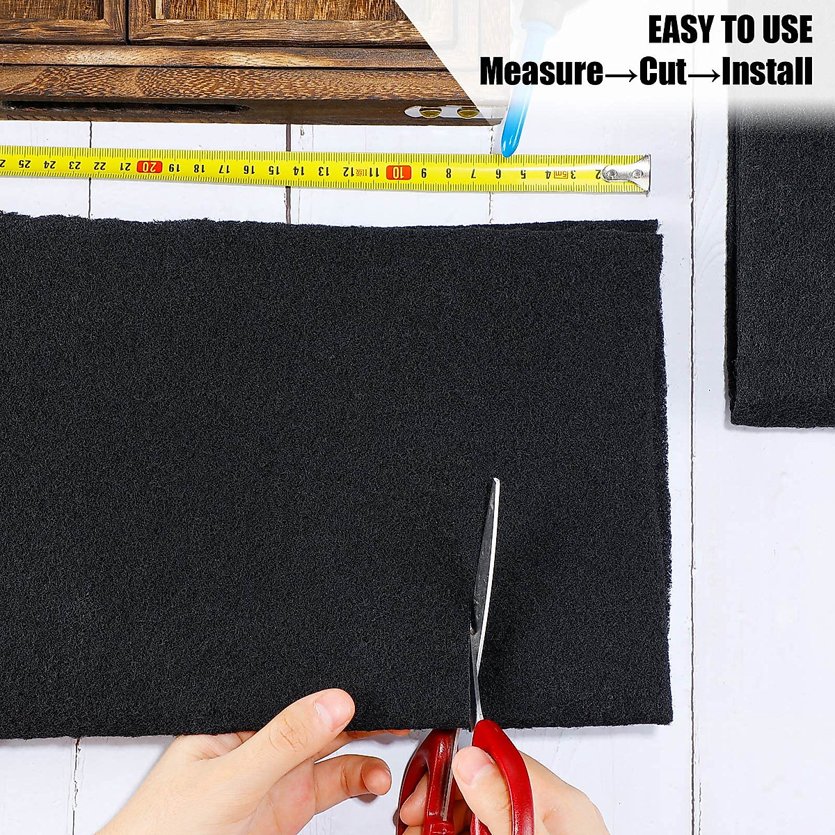 2 Pieces Carbon Filter Sheet Charcoal Filter Pad 16 x 48 Cut to Fit Air Roll Vent for Air Trash Cans Furnace Air Humidifier