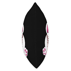 Easter Baseball Ball Easter Day Baseball Gift Ball Day Funny Easter Bunny Baseball Throw Pillow, 16x16, Multicolor