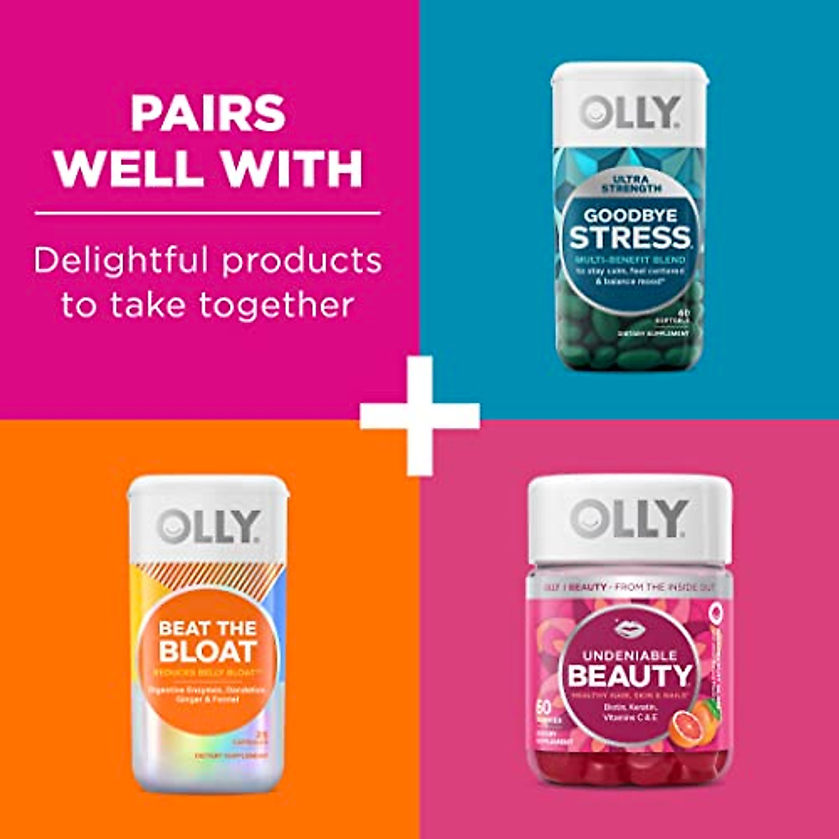 OLLY Happy Hoo-Ha Capsules, Probiotic for Women, Vaginal Health and pH Balance, 10 Billion CFU, Gluten Free - 25 Count