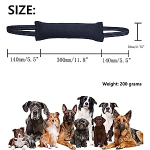 Clysrou Dog Tug Toy Dog，Tough Jute Bite Pillow - Durable, Training Equipment - Puppy to Large Dogs Interactive Toy.