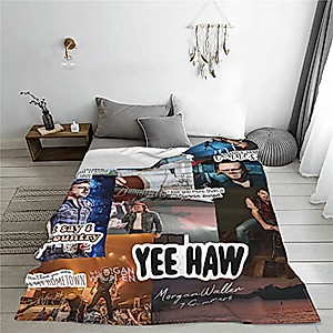 Super Soft Flannel Throw Blanket Cozy Comfy Blanket Microfiber Printed Blanket for Sofa Bed Office Travel 50"X40"-1