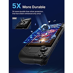 JSAUX 2-Pack Steam Deck Screen Protector, Ultra HD Glass Protector 9H Hardness Easy to Install with Guiding Frame Scratch Resistant Tempered Glass for Steam Deck/Steam Deck OLED, Come with Toolkits