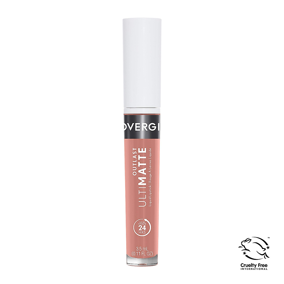 COVERGIRL Outlast Ultimatte One Step Liquid Lip Color, Prosecco Pop, 0.12 Fl Oz,Lipstick, Lip Gloss, Matte Lipstick, Transfer Resistant, Moisturizing, Vegan