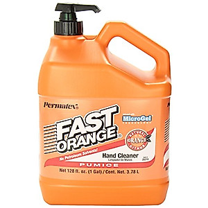 Fast Orange Permatex 25219 Pumice Lotion Hand Cleaner with Pump, 1 Gallon (Pack of 2)