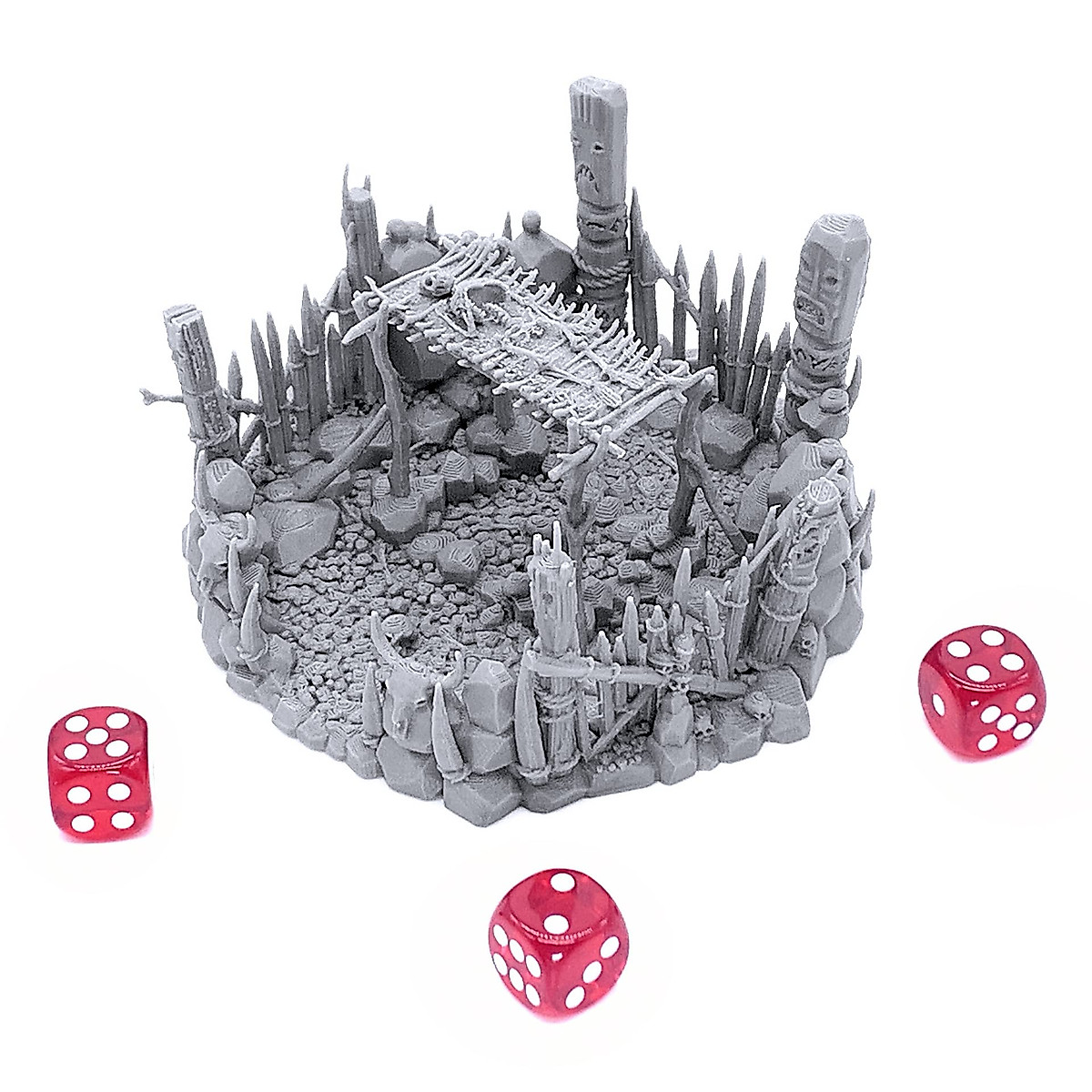 Burial Platform DND Terrain for Dungeons and Dragons, 28mm Miniature Wargaming, Tabletop RPGs, Wargame Scenery