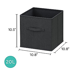 Lulive Underwear Sock Drawer Organizer,Foldable Closet Organizers and Storage Boxes, Fabric Drawer Dividers for Clothing,Socks,Toys,Ties(6 Packs,Gray)