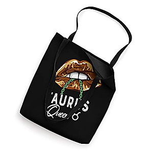 Taurus Queen Lips Sexy Black Afro Queen April May Womens Tote Bag