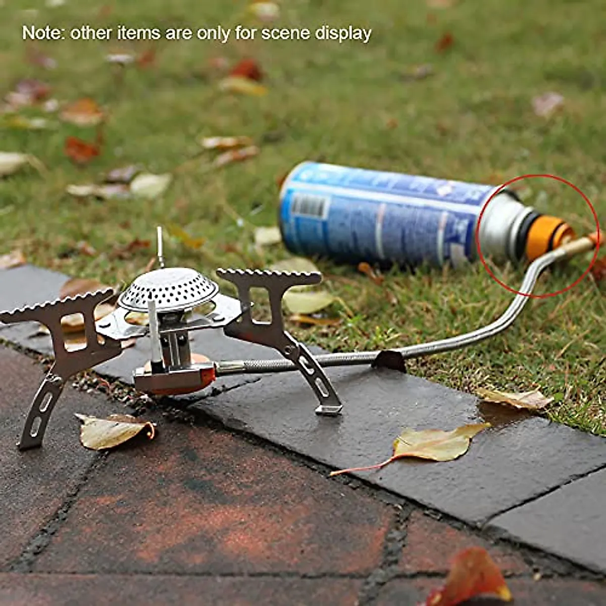 Camping Stove Adapter, Stove Connector,Butane Canister Converter, for Nozzle Gas Bottle to Lindal Valve Canister