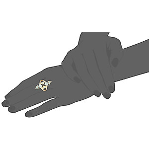 Noir Jewelry Kalliope Statement Ring, Size 7