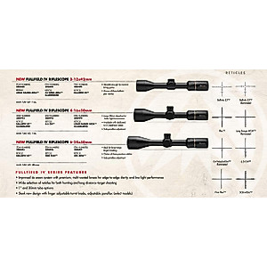 Burris Fullfield IV Hunting Rifle Scope, 3-12x42mm, Illuminated C4 Wind MOA Reticle