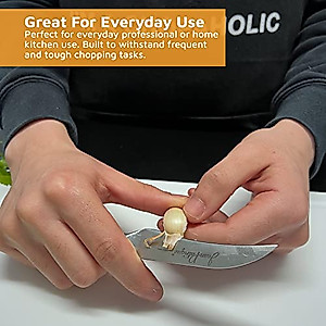 Jean-Patrique Curved Peeling Knife, Bird Beak Paring Knife, Small Kitchen Paring Knife for Peeling Fruit and Vegetables - Chopaholic