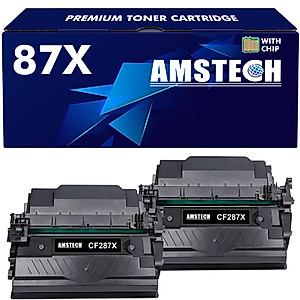 87X Toner Cartridge 2-Pack High Yield Compatible Replacement for HP 87X CF287X 87A CF287A Toner Cartridge for HP Enterprise M506 M506dn M506n M506x M501 M501dn MFP M527 M527dn M527f Printer Black