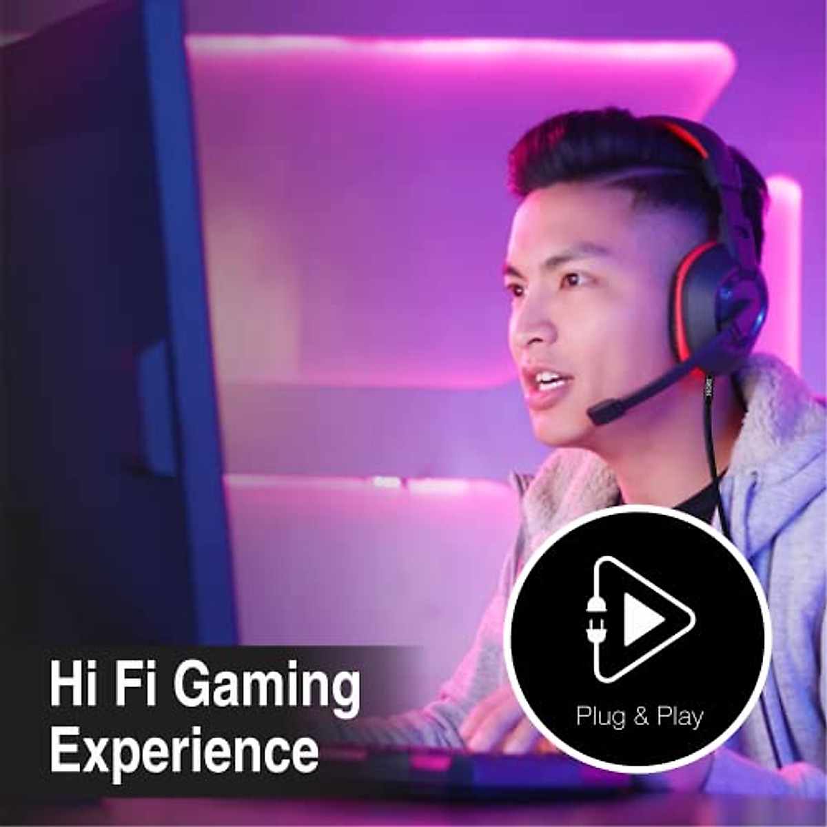 Aux Cord for Car - 3FT Long Shielded Slim Audio Auxiliary Cable - Compatible with Car Stereo, Headphones, iPhone, iPad, iPod, Samsung, Fits All Phone Case