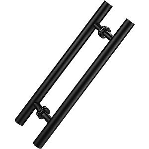 EXOGUN Barn Door Pull Handle, Door Handle Modern Double Sided H Shape Swing, Exterior Interior Barn for Glass, Wooden Gate, Shower Pulls Office (Size : 130cm/4.3ft)