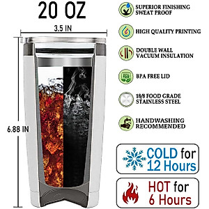 WONWIX Heavy Equipment Operator Gifts for Men Women Christmas Birthday Fathers Mothers Day Valentine 20oz Insulated Stainless Steel Coffee Cup Travel Mug Tumbler Gift for Husband