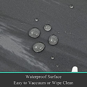 Pauwer Laundry Room Rug Runner 20"x59"Non Slip Waterproof Washing Machine Room Farmhouse Laundry Rugs and Mats for Washroom, Bathroom, Kitchen Decor (20"x59", Dark Grey)