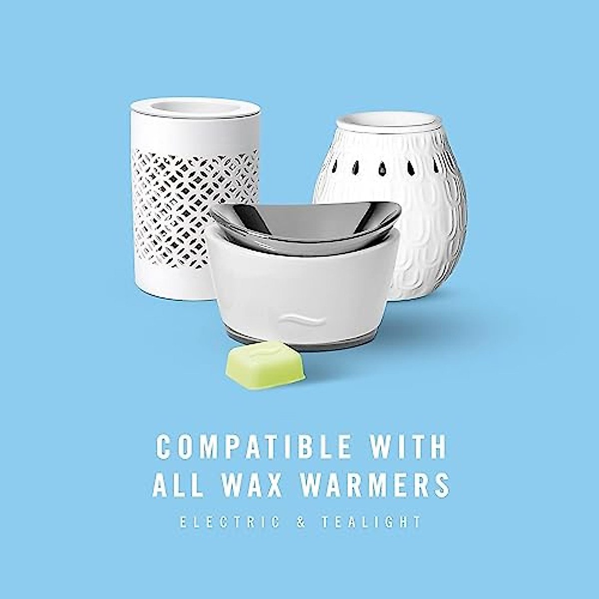 Febreze Wax Melts, Wax Melt Warmer Cubes, Wax Warmer Cubes, Pack of 6, 3 Gain Original Scent and 3 Downy April Fresh Scent, 6 Wax Melt Cubes per Pack, Air Freshener