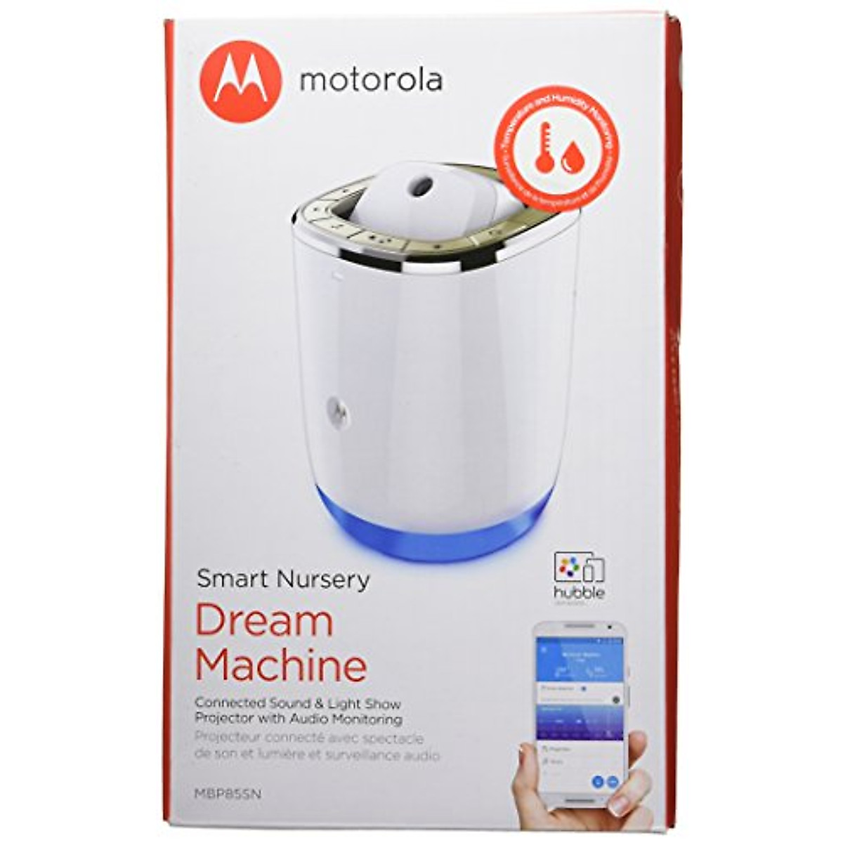 Motorola Smart Nursery Dream Machine Connected Sound and Light Projector with Audio Monitoring