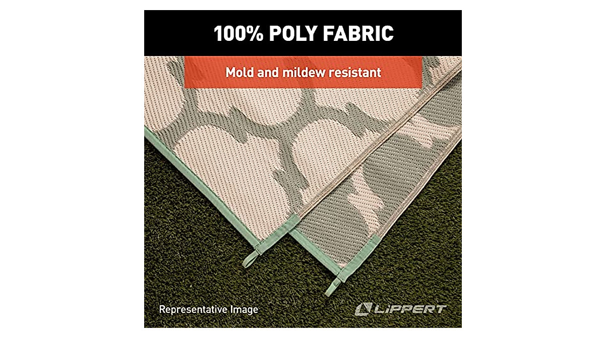 Lippert Reversible All-Weather RV Patio Mat - Durable & Stylish