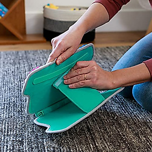 Infantino Busy Board Mirror & Sensory Discovery Toy Boat for Fine Motor Skill Development with Gears, Beads, High Contrast Prints, Tummy Time, Sit & Play or On The Go, for Newborns, Babies & Toddlers