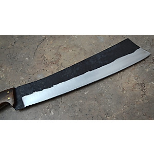 Gneric Ocean Axis Supplies Serbian Meat Cleaver Hand Forged Heavy Duty Bone Chopper Full Tang Butcher Knife High Carbon Steel Chef's Custom Made Rail Track Viking Machete