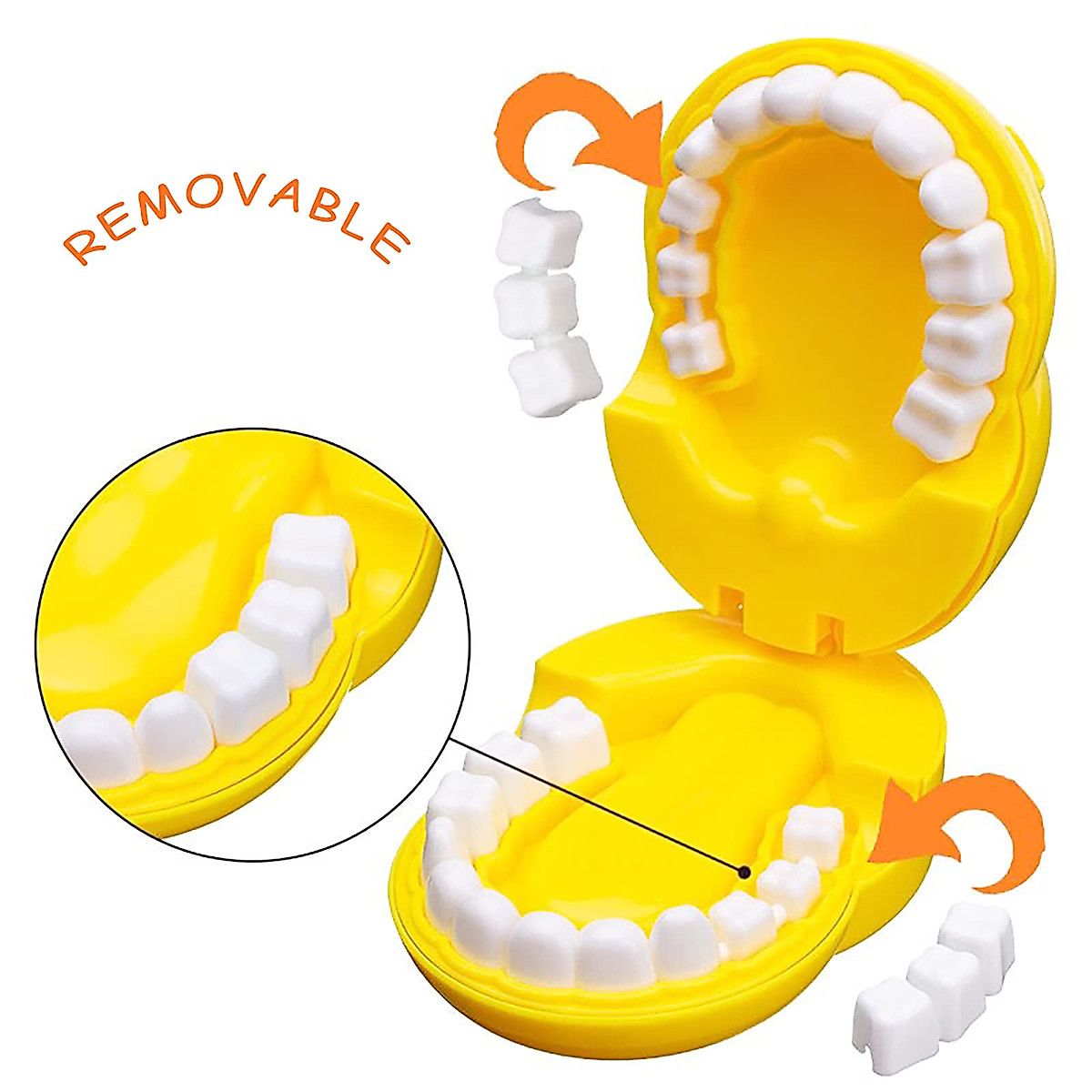 YOUYA DENTAL Early Education Brushing Toys, Children Role Play Toys Cute Giraffe Early Education Cartoon Tooth Brushing Toys Model Teaching Children Brushing Model for Kindergarten Kids Children